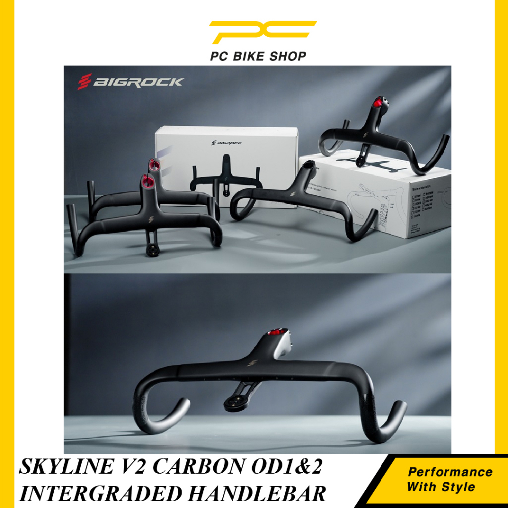 Bigrock SKYLINE v2 Carbon Intergraded Handlebar Full cable invisible ...