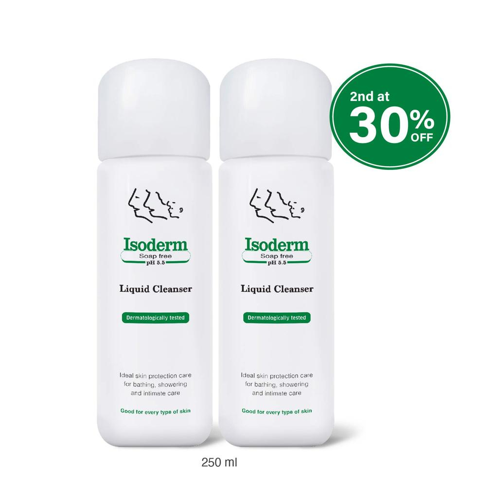 Isoderm Liquid Cleanser Twin Pack(250ml x 2) | Shopee Singapore