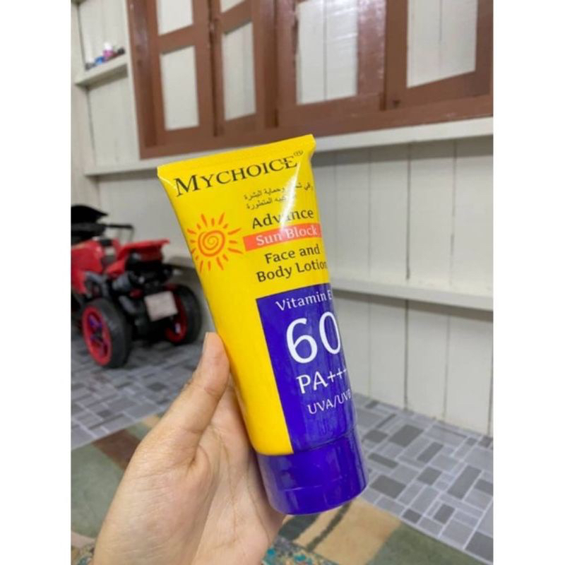 MY CHOICE FACE AND BODY SUN BLOCK SPF 60 PA +++ | Shopee Singapore