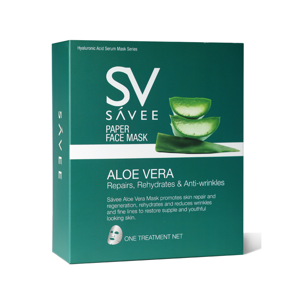 SAVEE PAPER FACE MASK ALOE VERA 360G (10PCS PACK) | Shopee Singapore