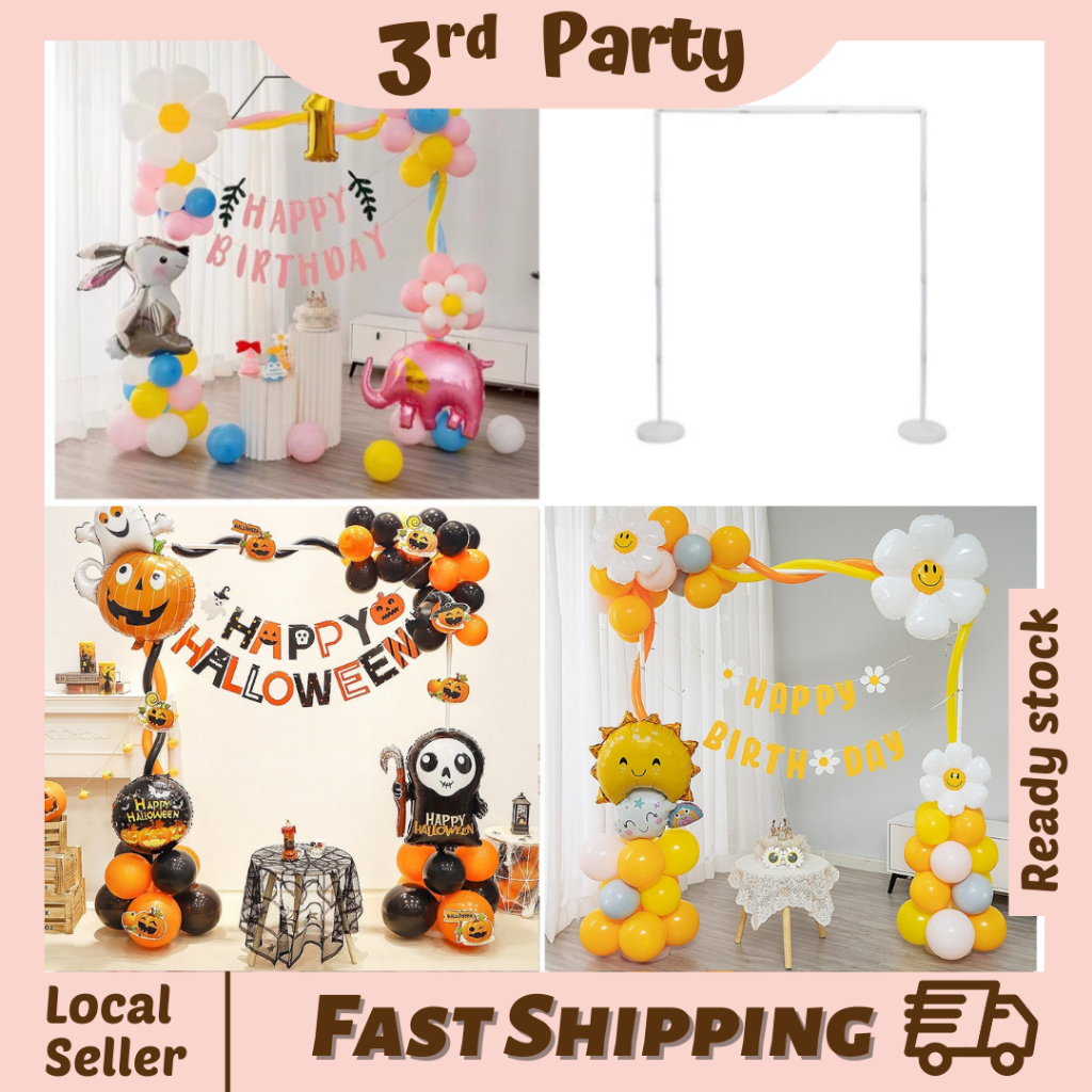 DIY Balloon Arch Kit Square Arch Holder Stand Wedding Birthday Party ...