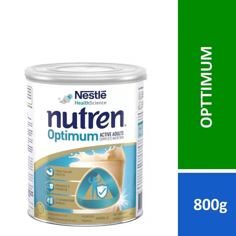 Nestle Nutren Optimum Complete Nutrition Vanilla 800g | Shopee Singapore