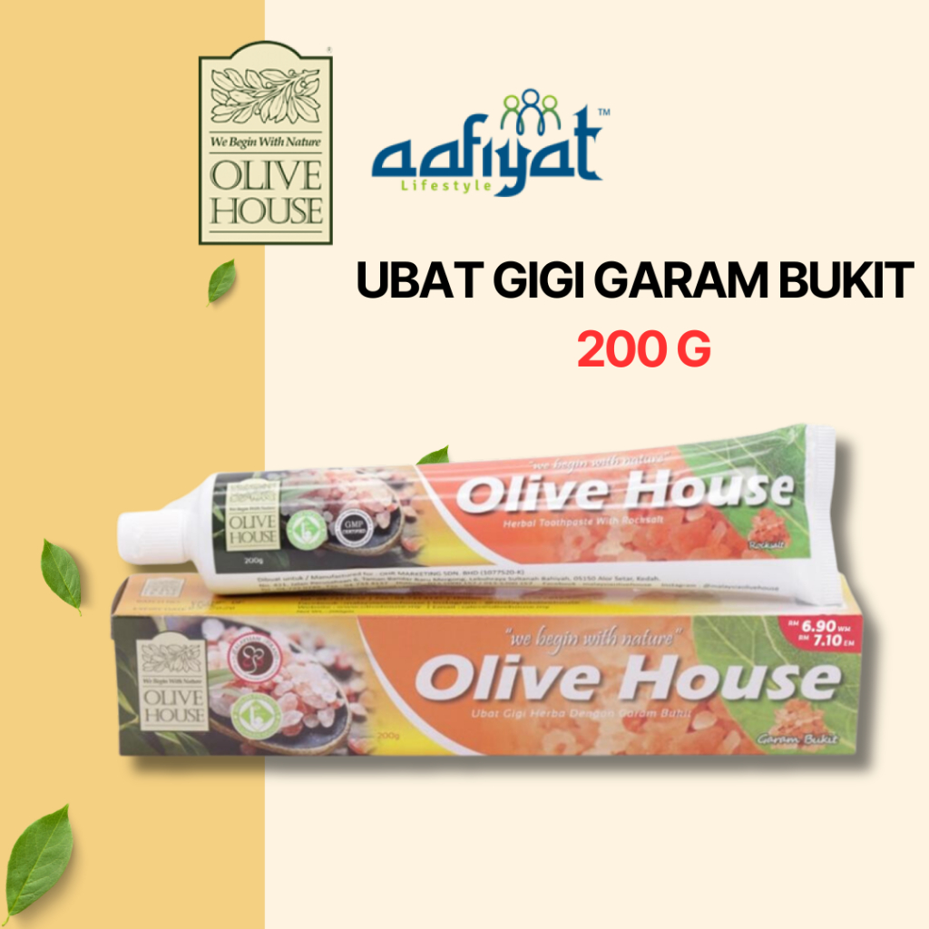 Olive House, Hill Salt Dental Medicine, RockSalt Toothpaste, 200gm ...