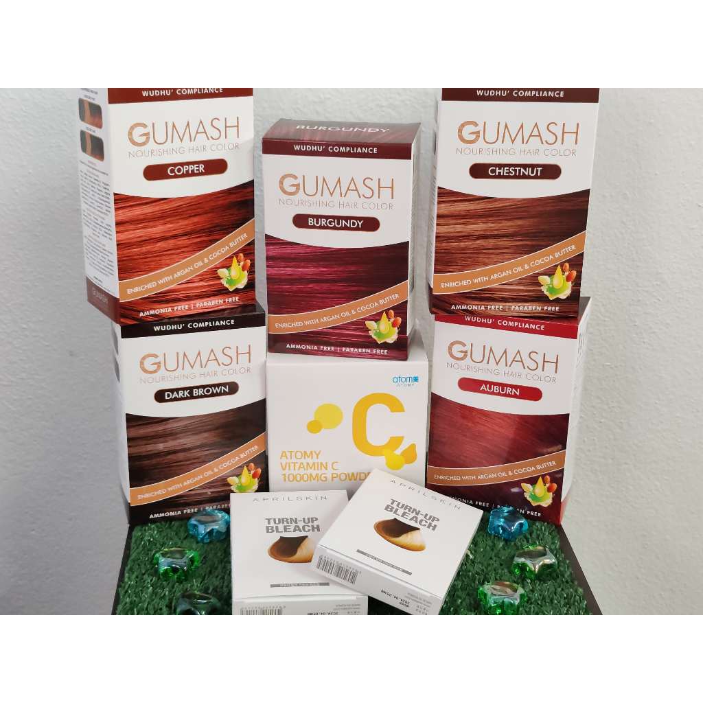 (COMBO: DIAMOND) “5” Gumash Nourishing Hair Color + (FREE) “1” box of ...