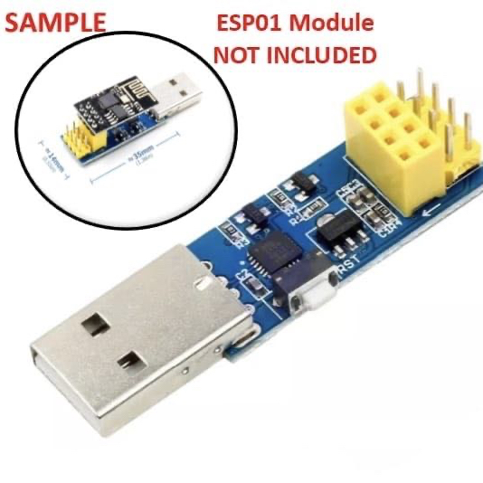 ESP01 ESP01S ESP-01 ESP-01S ESP8266 Wifi Module USB Downloader Debug Programmer Adapter Flash ...