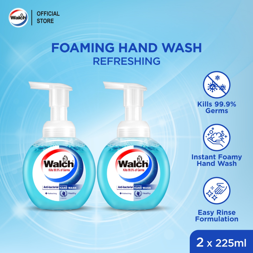 [TWIN PACK] WALCH Foaming Hand Wash Refreshing (300ml) | Shopee Singapore
