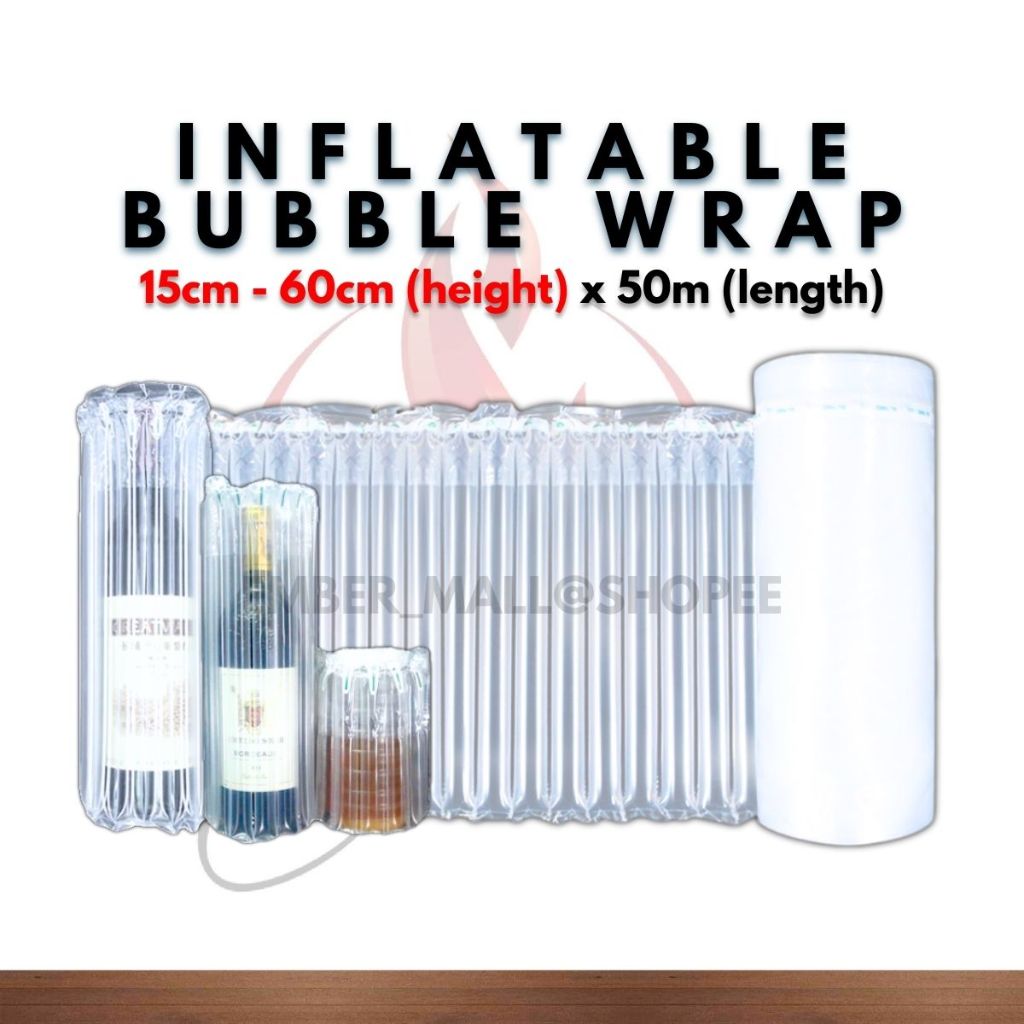 50m Inflatable Bubble Wrap Air Column Air Bubble Wrap Air Bubble Tube ...