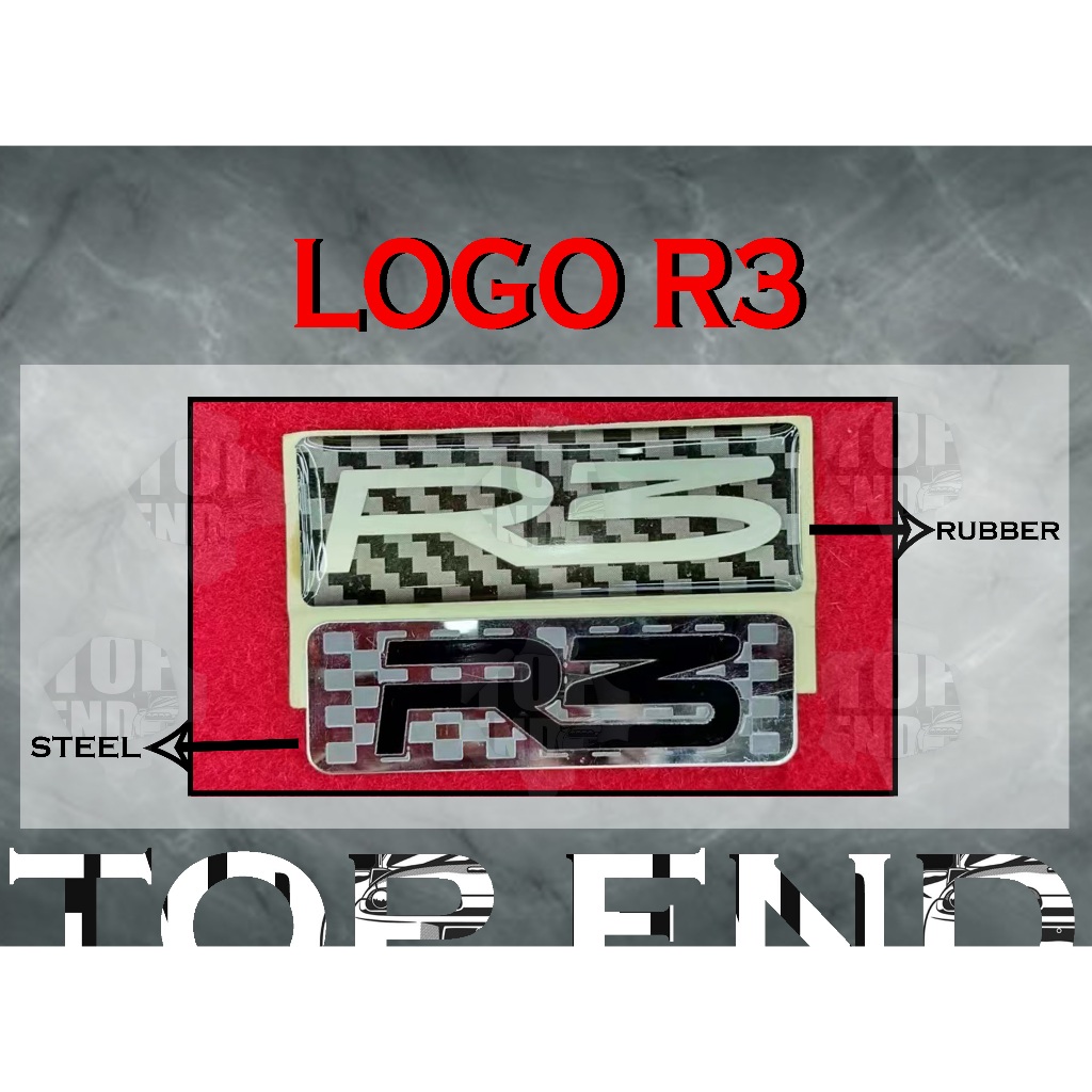 R3 EMBLEM LOGO FOR PROTON NEO SATRIA WIRA PERSONA SAGA PROTON IRIZ WAJA ...