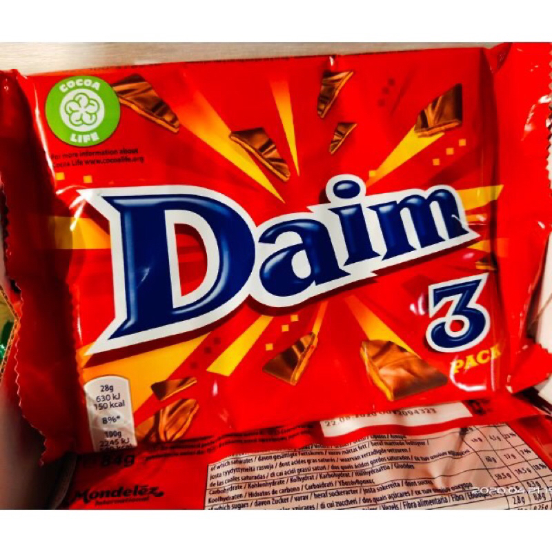 Daim Chocolate Bar (3 x 28gram) | Shopee Singapore