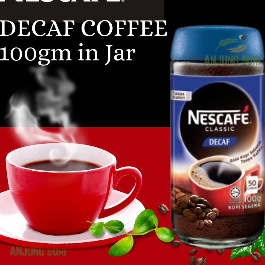 Nescafe Classic Decaf 1 bottle 100gm can make 50 cups pure soluble ...