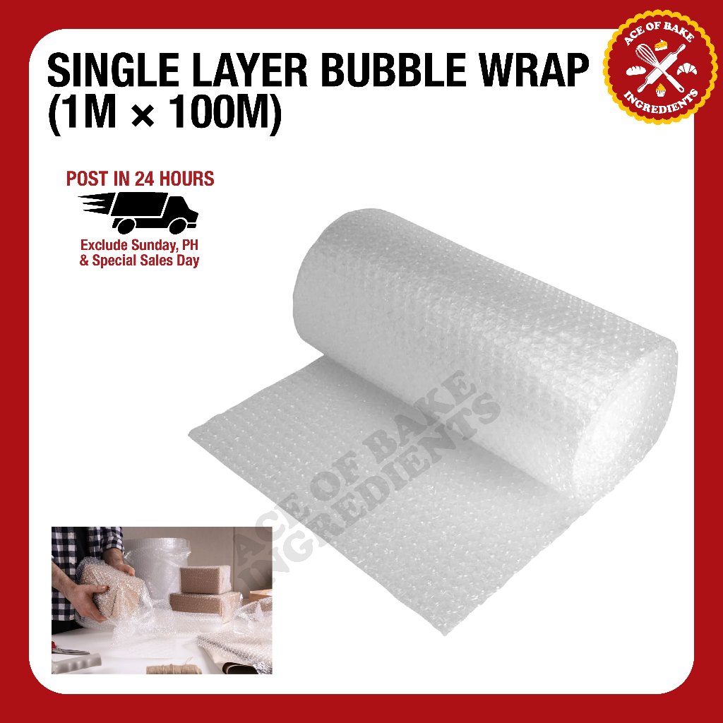Single Layer Bubble Wrap (1m × 100m) | Shopee Singapore