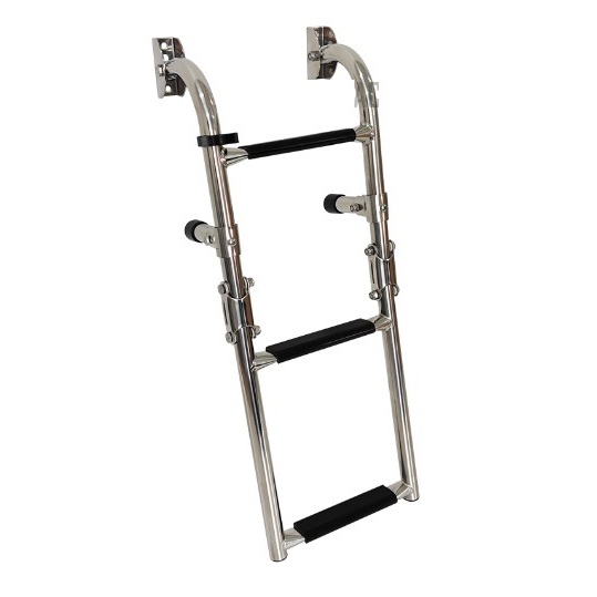 3 Step Yacht Ladder Platform Stainless Steel Swimming Pool Boat Swim ...