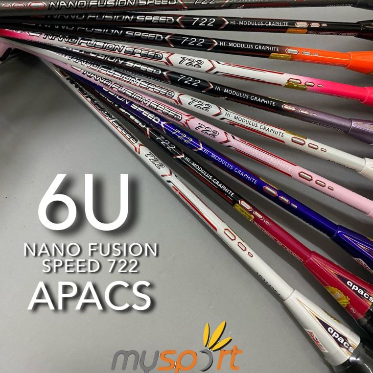 APACS Nano Fusion Speed 722 Badminton Racket | Shopee Singapore