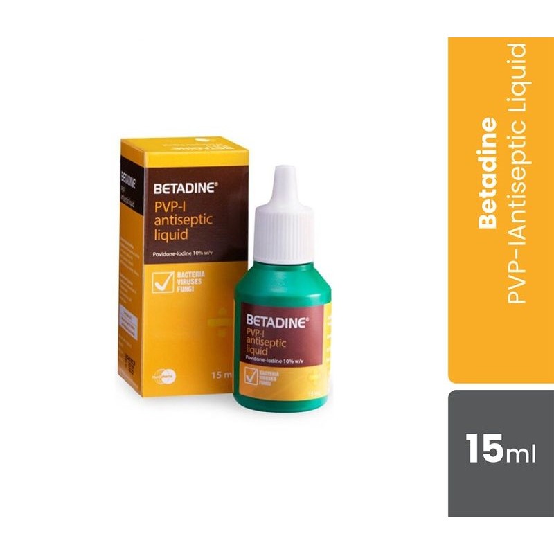 BETADINE PVP-I Antiseptic Liquid Povidone Iodine 10% 30ml | Shopee Singapore