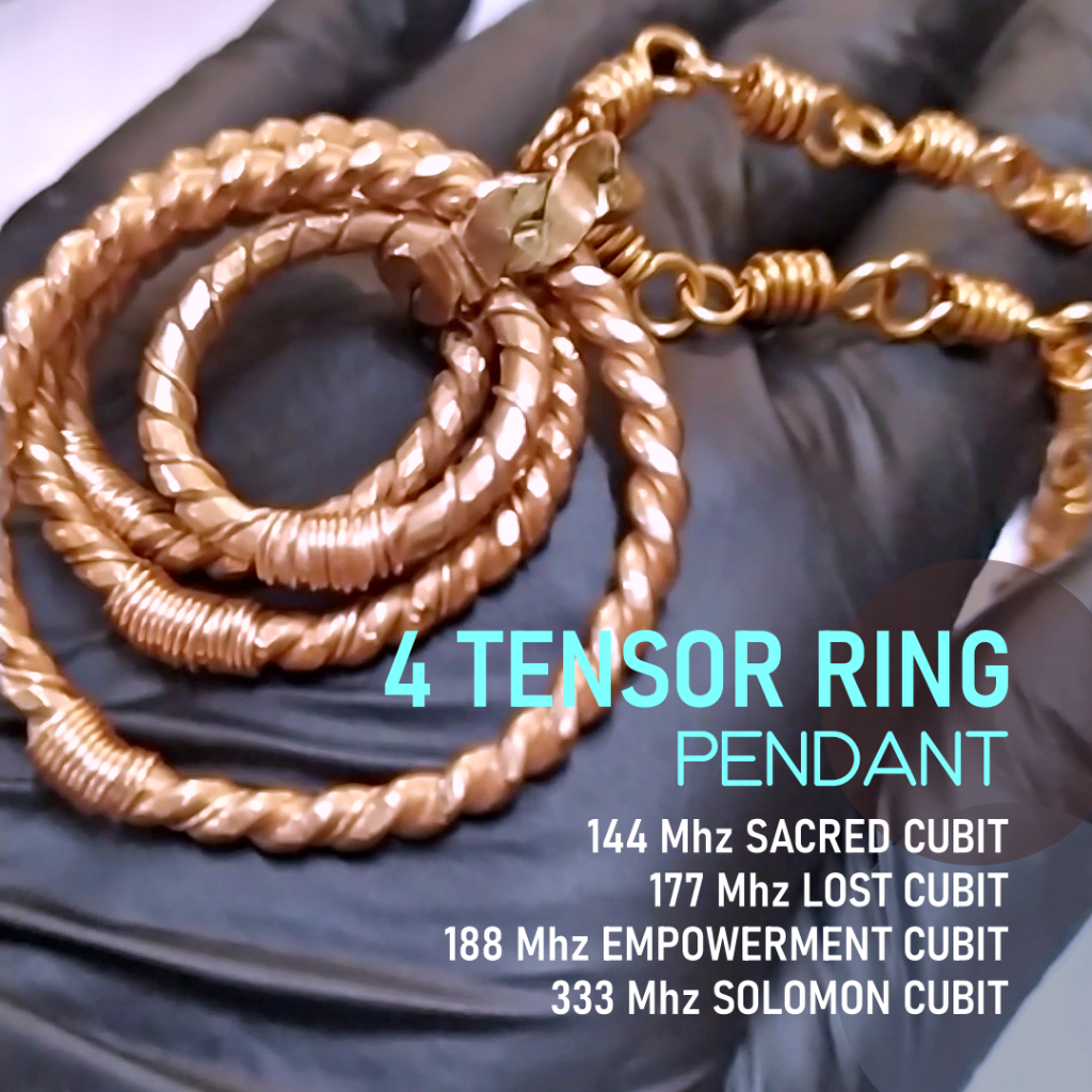 Tensor Ring Copper Pendant 手工铜吊坠 Sacred Lost Empowerment Solomon Cubit ...