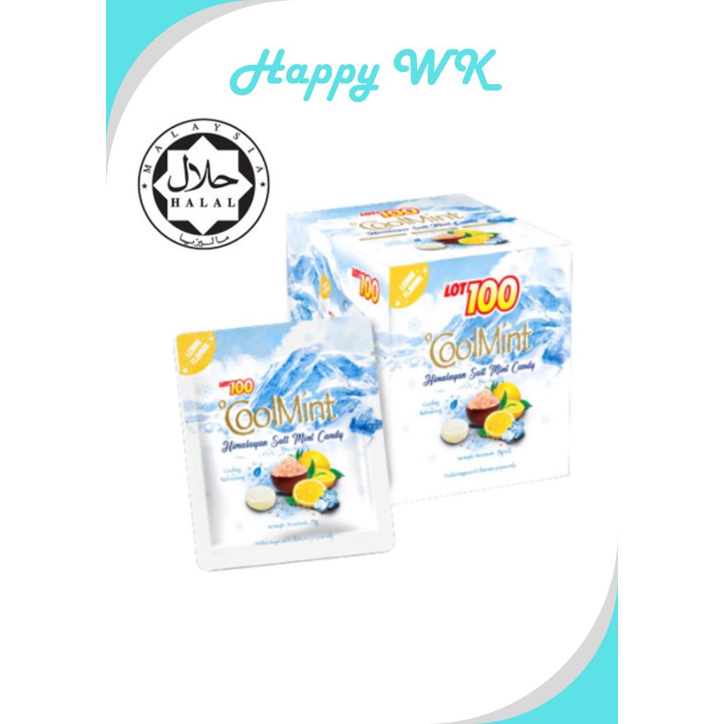 Lot 100 Cool Mint Himalayan Salt Mint Candy (15g x 12 Pack) | Shopee ...
