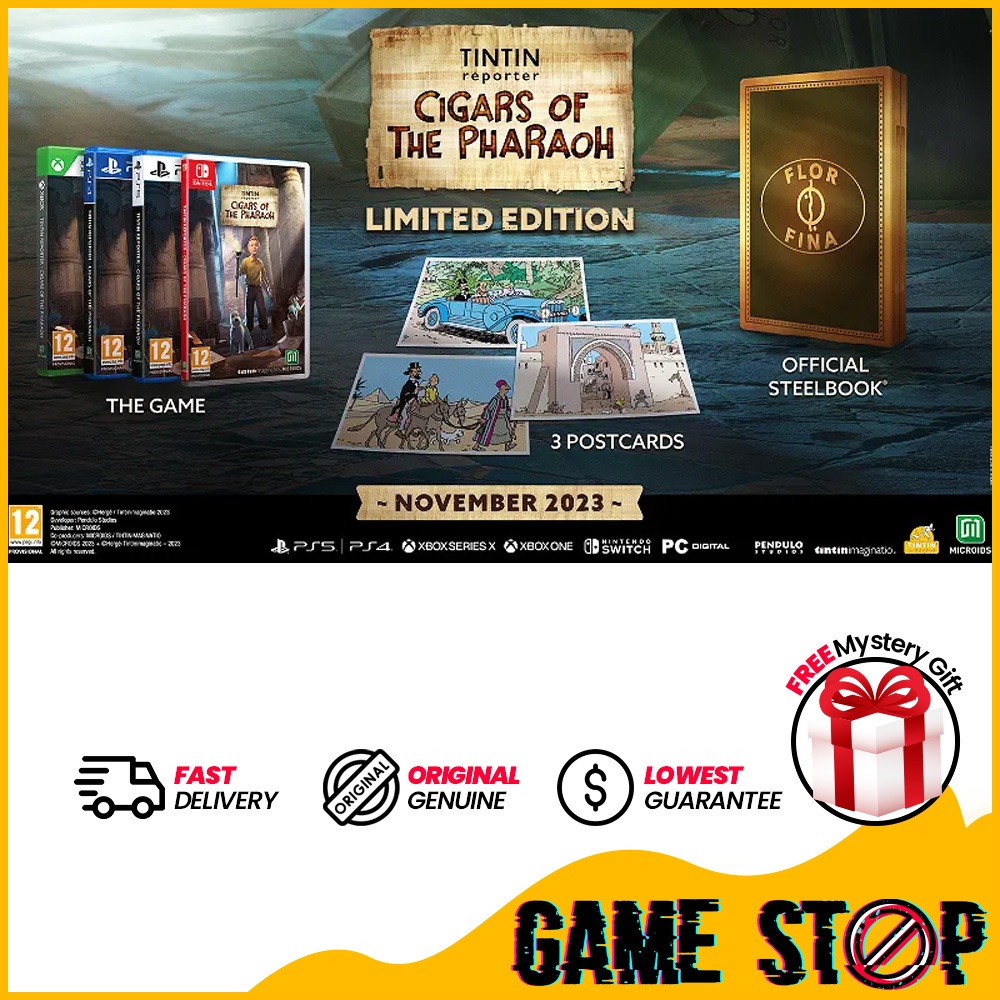 PlayStation PS5 Tintin Reporter: Cigars of the Pharaoh [Limited Edition ...