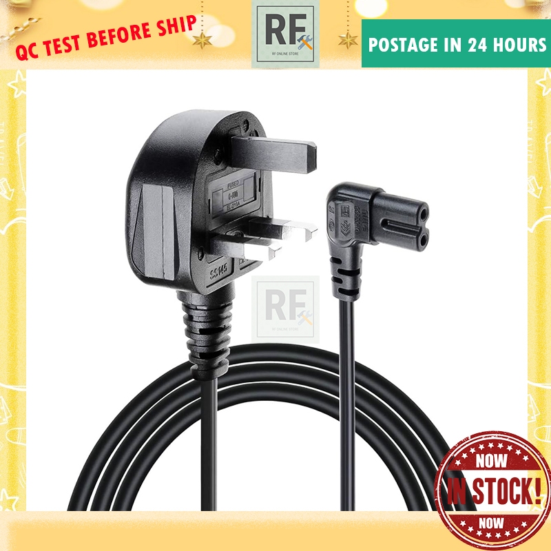 L Angle Mains Power Cable AC Cord for LED TV Compatible For ASTRO (1.5M ...