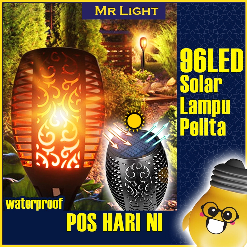 2025 Viral Lampu Pelita Solar Hari Raya Waterproof LED Light Kelip ...