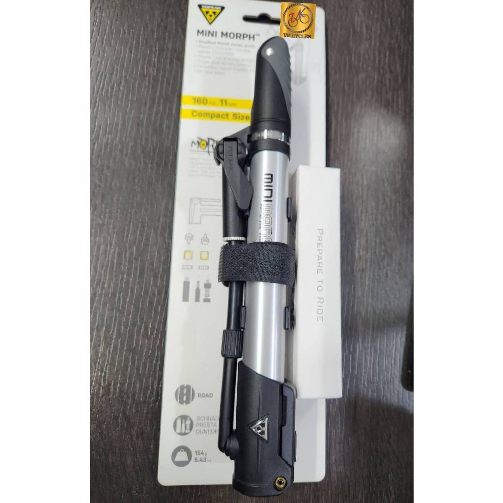 TOPEAK MINI MORPH 160psi (Compact Size) ART NO : TNM-1 MINI HAND AND ...