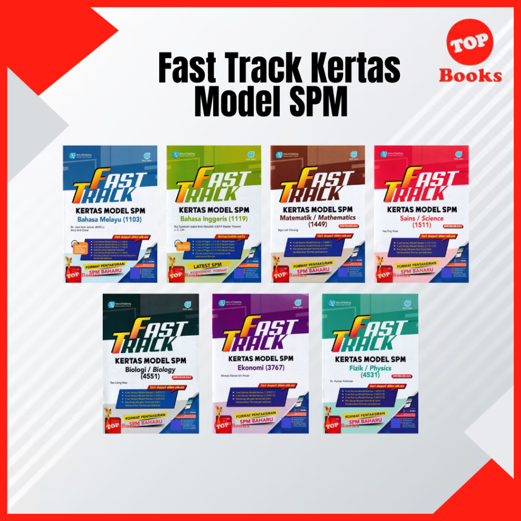 [TOPBOOKS Pan Asia] Buku Latihan : Fast Track Kertas Model SPM (2024) | Shopee Singapore