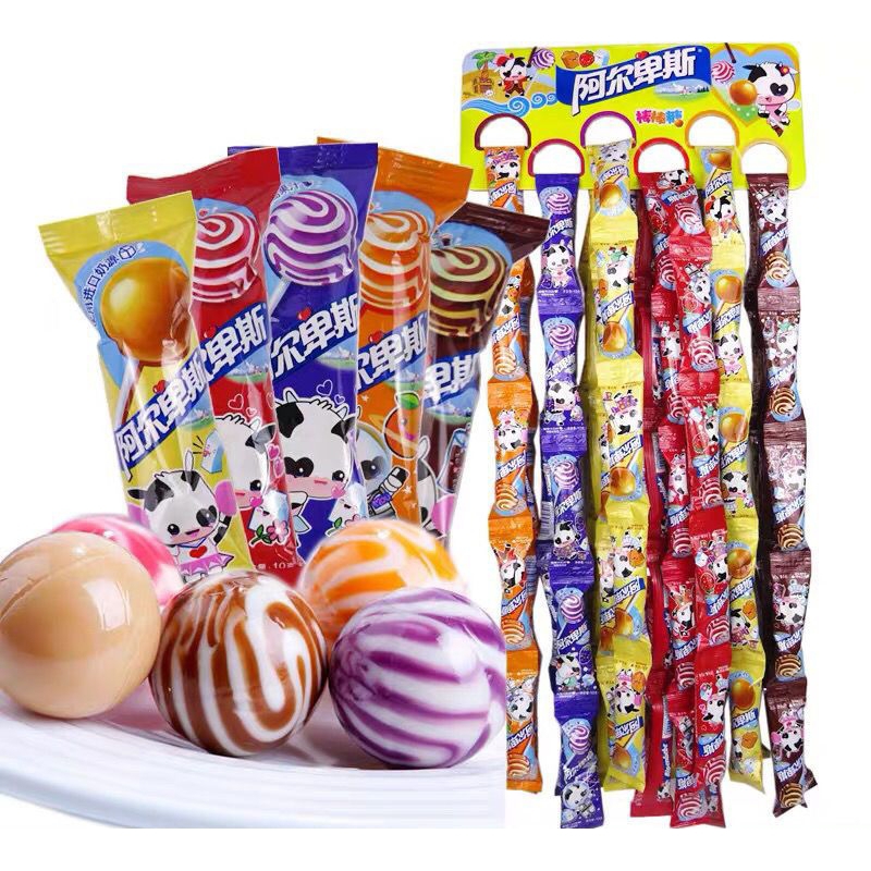 Alps Milk Lollipop Linked Together Linked Influencer Mixed Milk Candy ...