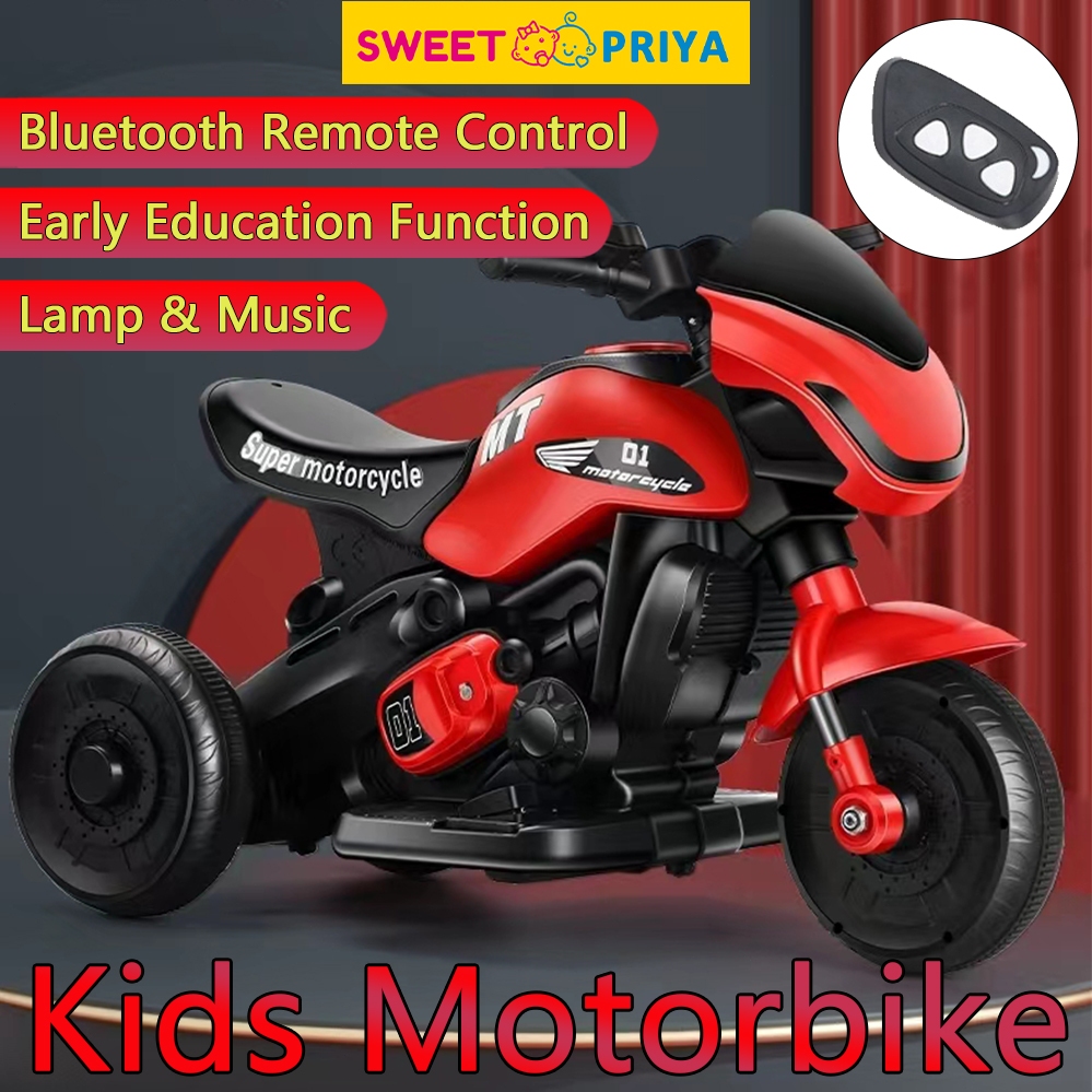 Kids Motorcycle With Remote Control Baby Motorbike Electric Motor Toy ...