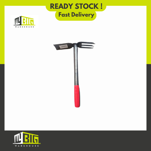 CT016-2W TWO WAY IRON HOE & Hoe Metal Hoe Digger Home Garden/ Cangkul ...