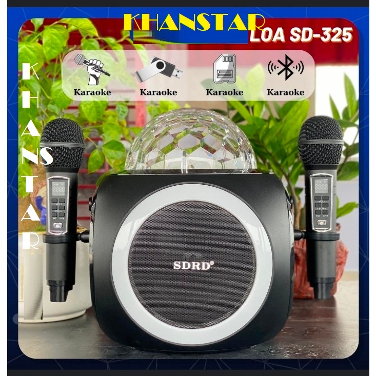 SDRD SD-325 portable mini Bluetooth speaker wireless microphone ...