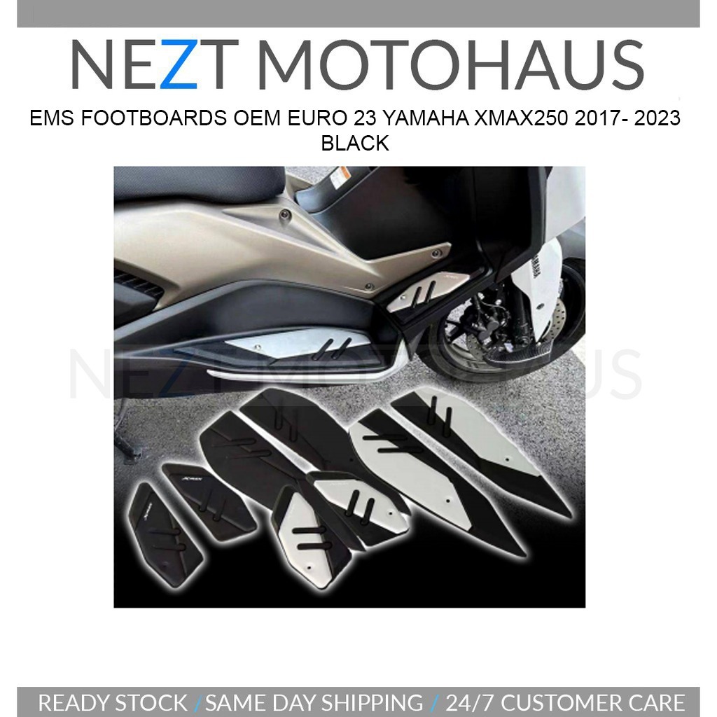 YAMAHA XMAX V2 FOOTBOARD PEDAL TAPAK KAKI HITAM | Shopee Singapore