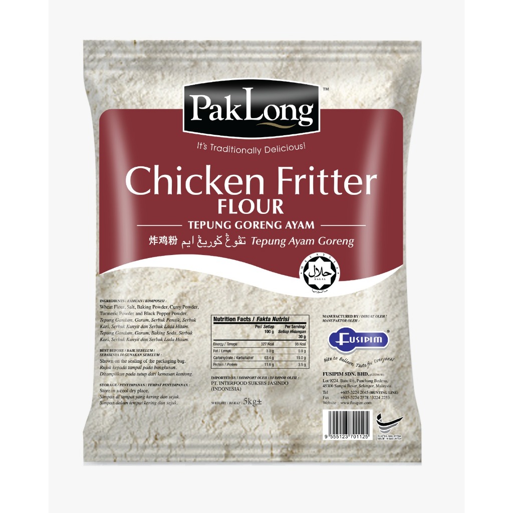 Paklong Chicken Fritter Flour 5kg (Tepung Fried Chicken Rangup ...