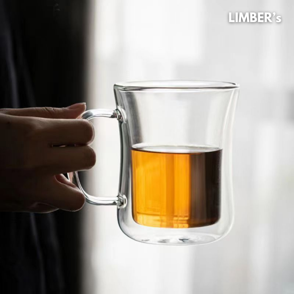 Ins style mug transparent cup insulation cup juice cup glass cup slim ...