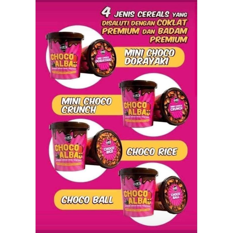 Choco Albab Choco Tub Cereal Choco Ball / Choco Rice / Choco Crunch ...