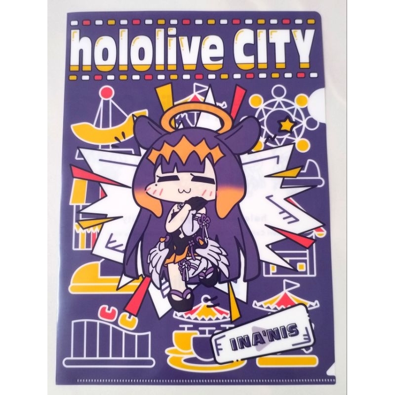 Official Hololive City Attractions - Ninomae Ina’nis A4 Clear File ...