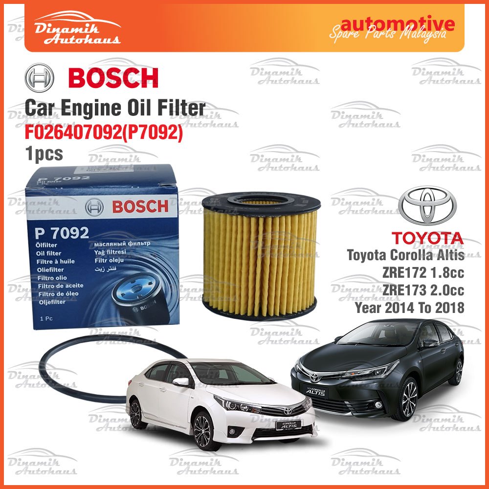 Toyota Corolla Altis ZRE172 1.8 / ZRE173 2.0 Car Engine Oil Filter ...