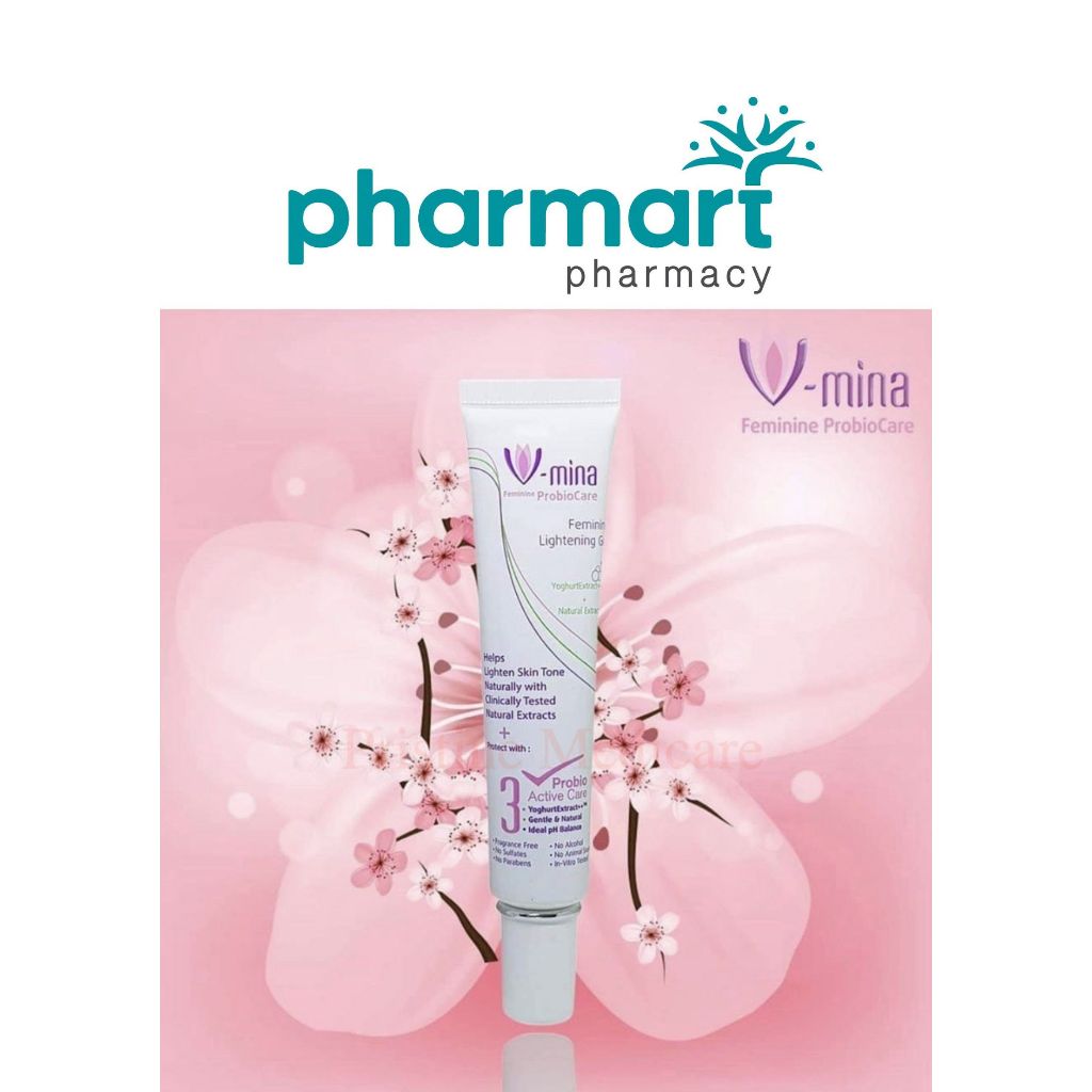 V-mina Feminine Lightening Gel 30ml | Natural Lightening Extracts (EXP ...