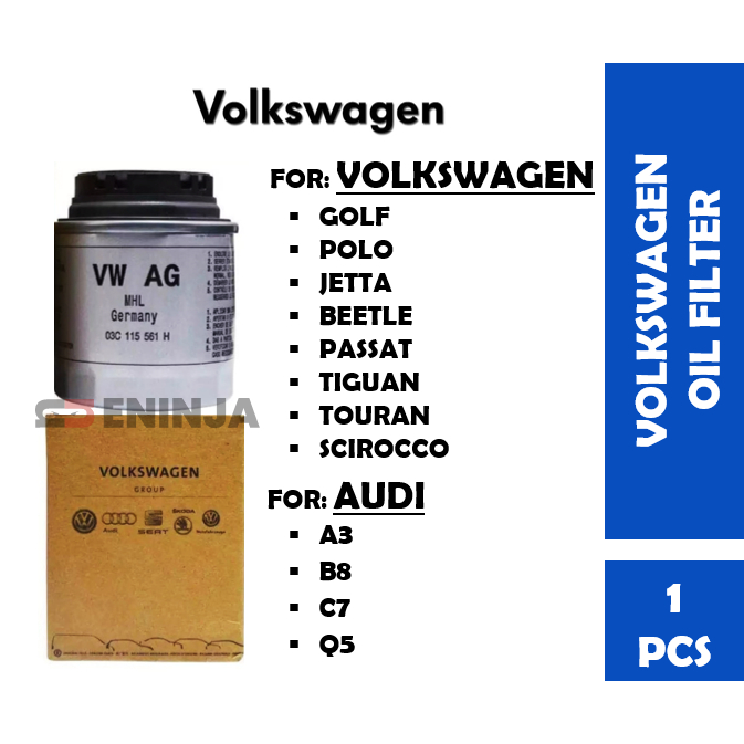Volkswagen Oil Filter For Polo/ Golf/ Jetta/ Scirocco/ Beetle/ Touran ...