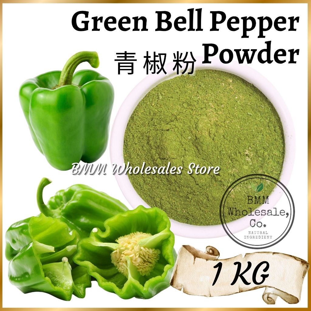 Green Bell Pepper Powder | Green Paprika Powder - Serbuk Paprika ...