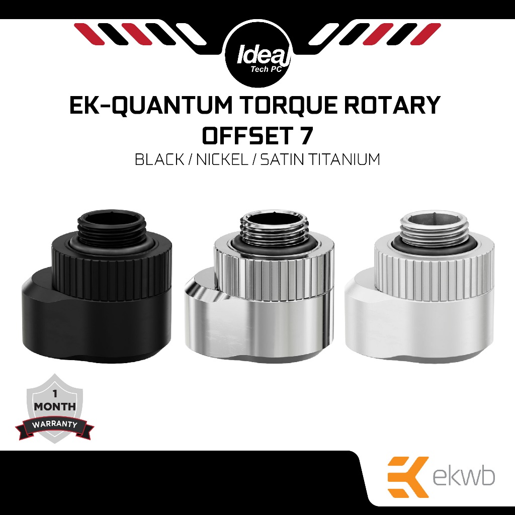 EKWB EK-Quantum Torque Rotary Offset 7 | Black | Nickel | Satin ...