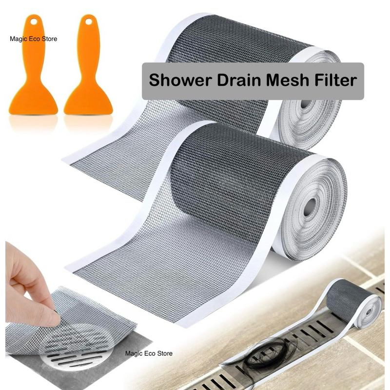 Disposable Shower Drain Filter Net Hair Catcher Shower Drain Cover ...