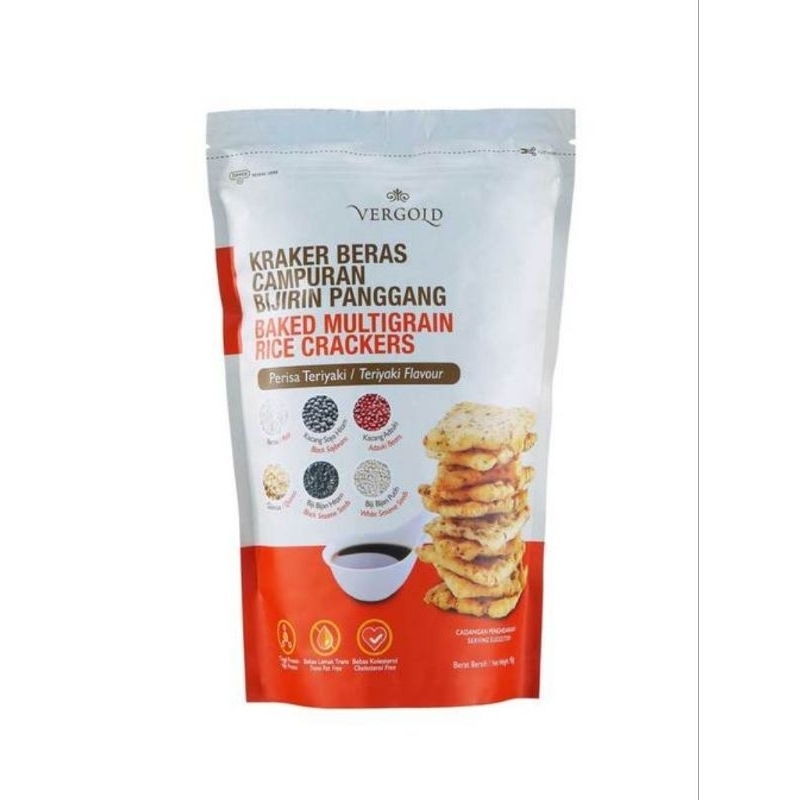 Vergold Baked Multigrain Rice Crackers-90g | Shopee Singapore