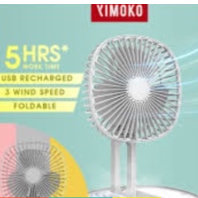 USB Fan Rechargeable Foldable Wireless 3 Wind Speed Portable Table Fan ...
