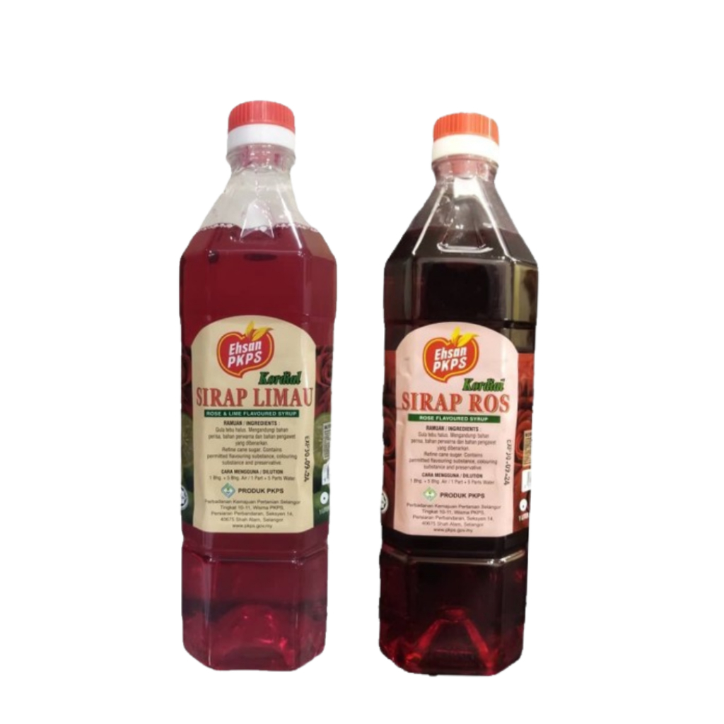 Cordial Lime and Rose Syrup (1 liter) | Shopee Singapore