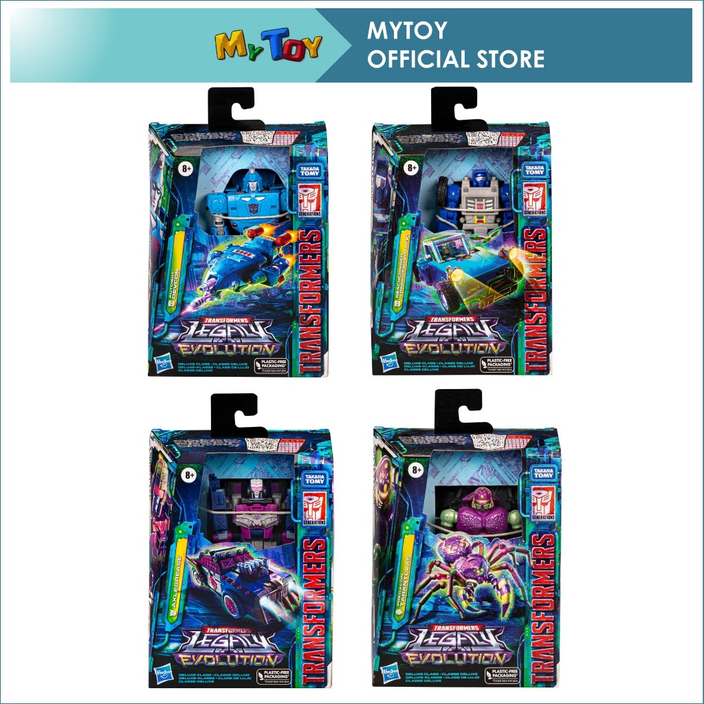 Hasbro Transformers Legacy Evolution Deluxe Axlegrease / Devcon / Beachcomber & Paradise ...
