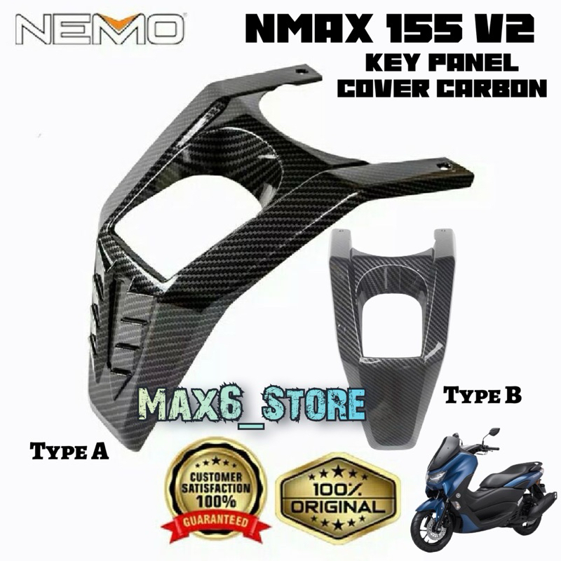 YAMAHA NMAX V2 KEY PANEL COVER CARBON NMAX155 DASHBOARD MIDDLE CARBON ...