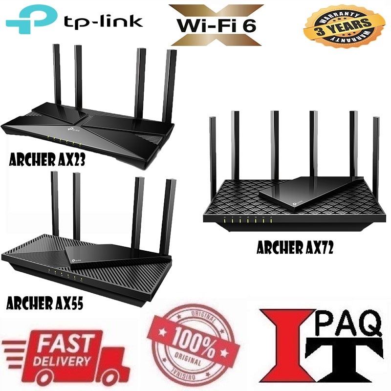 TP Link Archer AX23 AX1800 / Archer AX55 AX3000 / Archer AX72 AX5400 ...