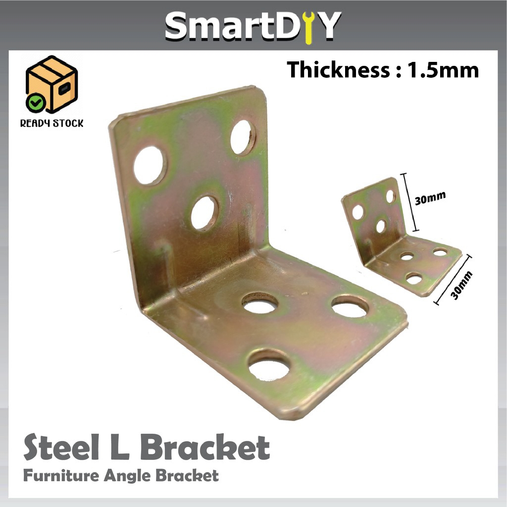 30mm x 30mm x 30mm Furniture Angle Bracket / L Bracket / Corner Joint ...