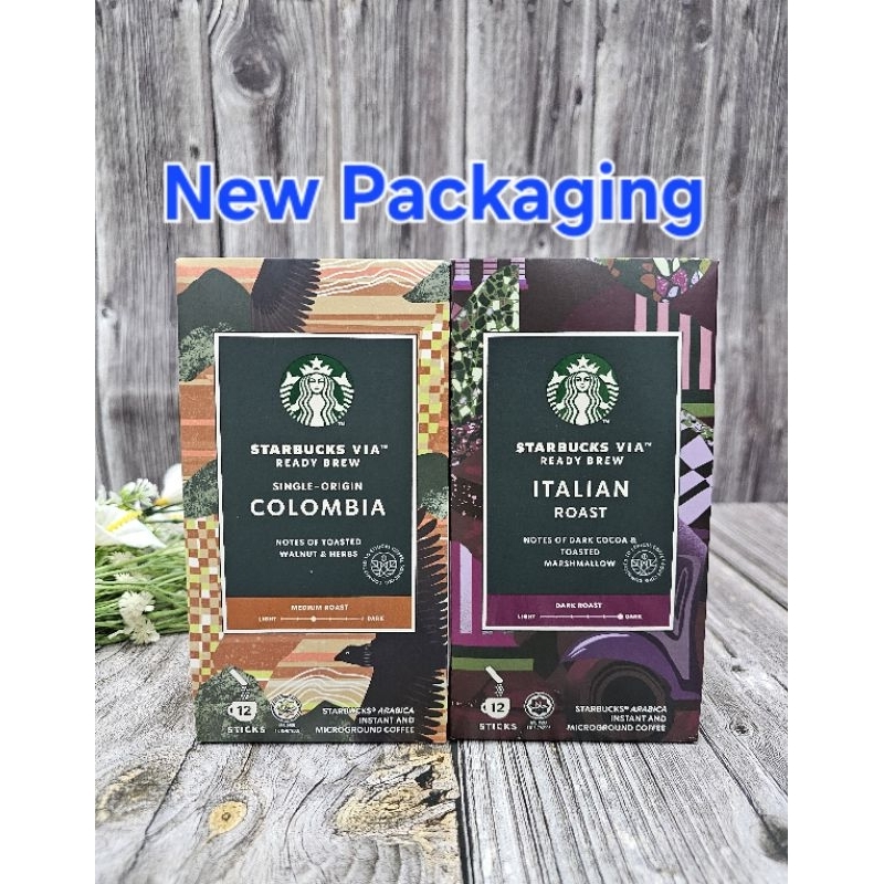 Starbucks VIA Instant Coffee Pack Italian & Colombia | Shopee Singapore