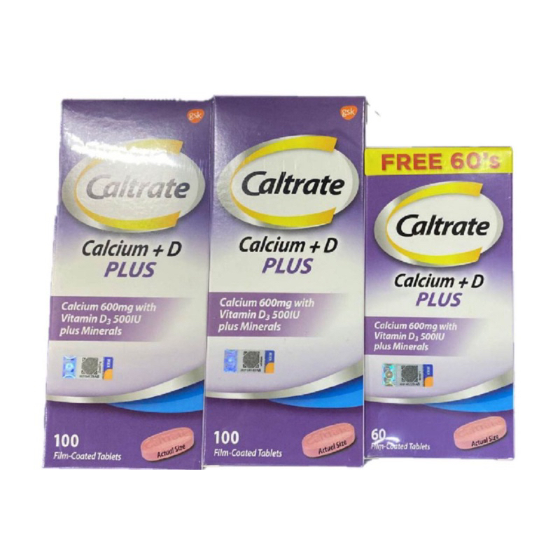 CALTRATE Calcium + Vit D Plus 100SX2 free 60s (sept-dec 2025) | Shopee ...