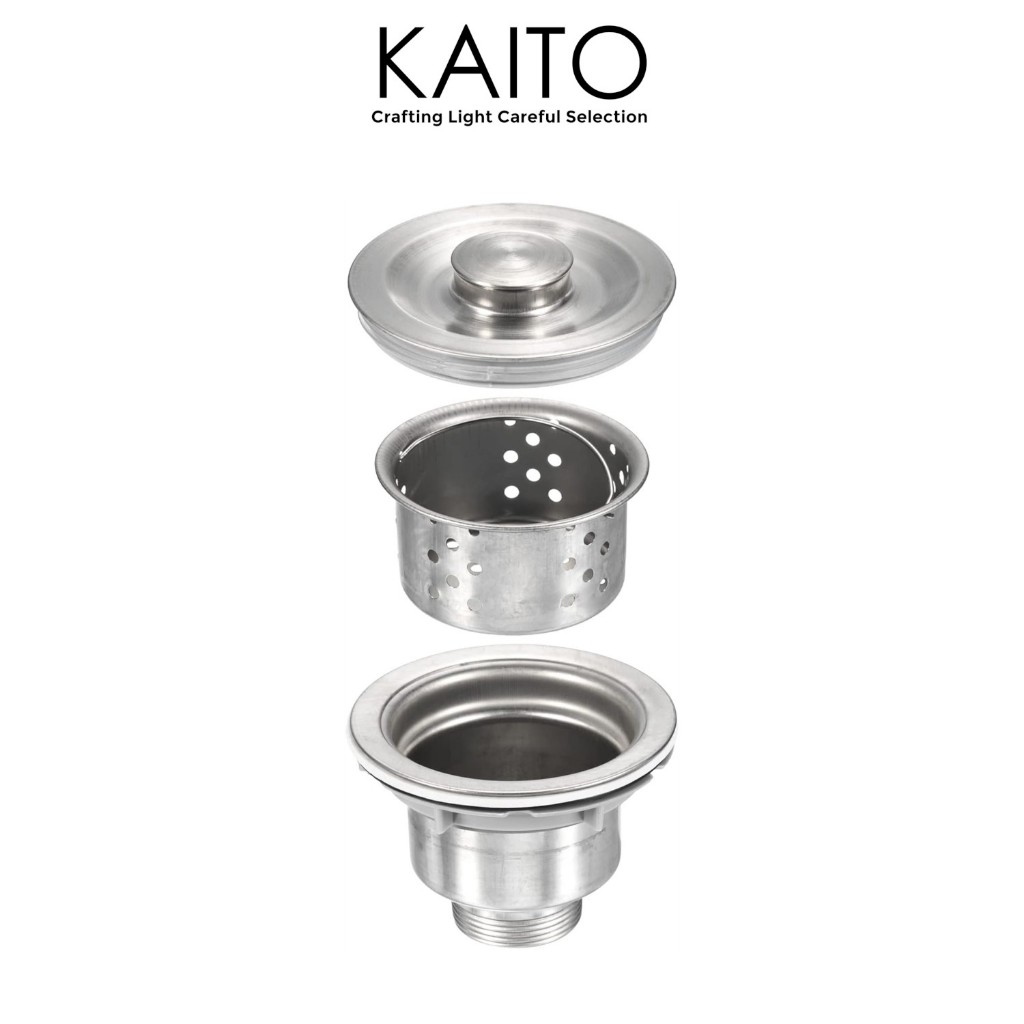 【FULL SET】 1/2“ Stainless Steel Kitchen Wash Basin Drain Pipe Sink ...